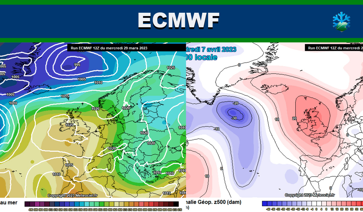 Actualiza el modelo ECMWF: seguimos en medio de masas de aire ...