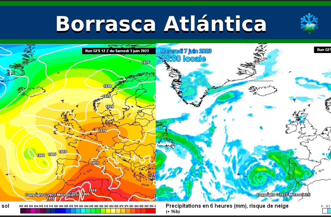 Actualizan los modelos: la borrasca atlántica se aproxima más a la ...