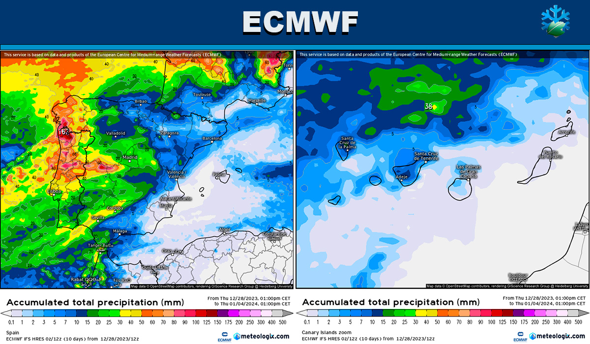 Actualiza el modelo ECMWF: así se extenderán las lluvias 🌧️ en los ...