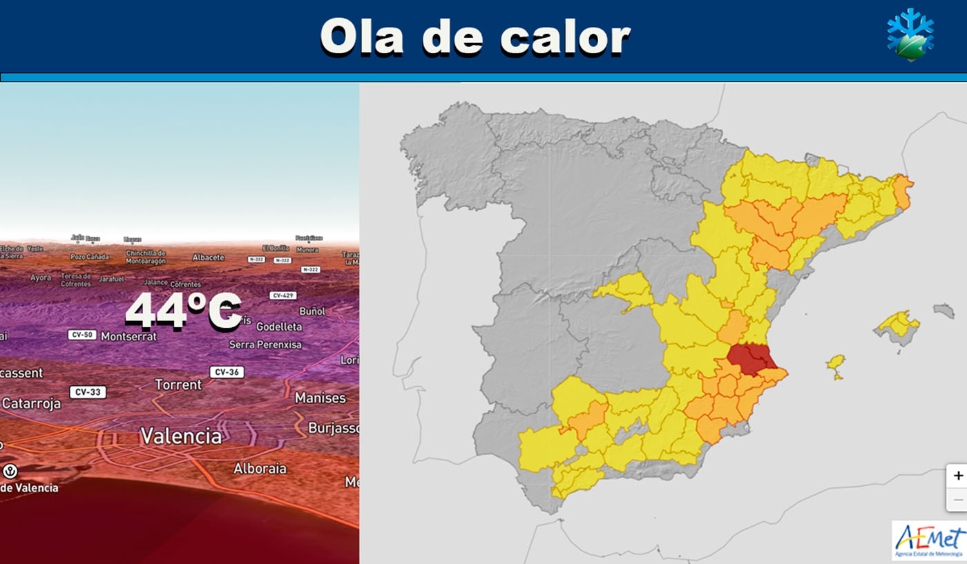 Ola de calor en España: se activa el aviso rojo por riesgo extremo en ...